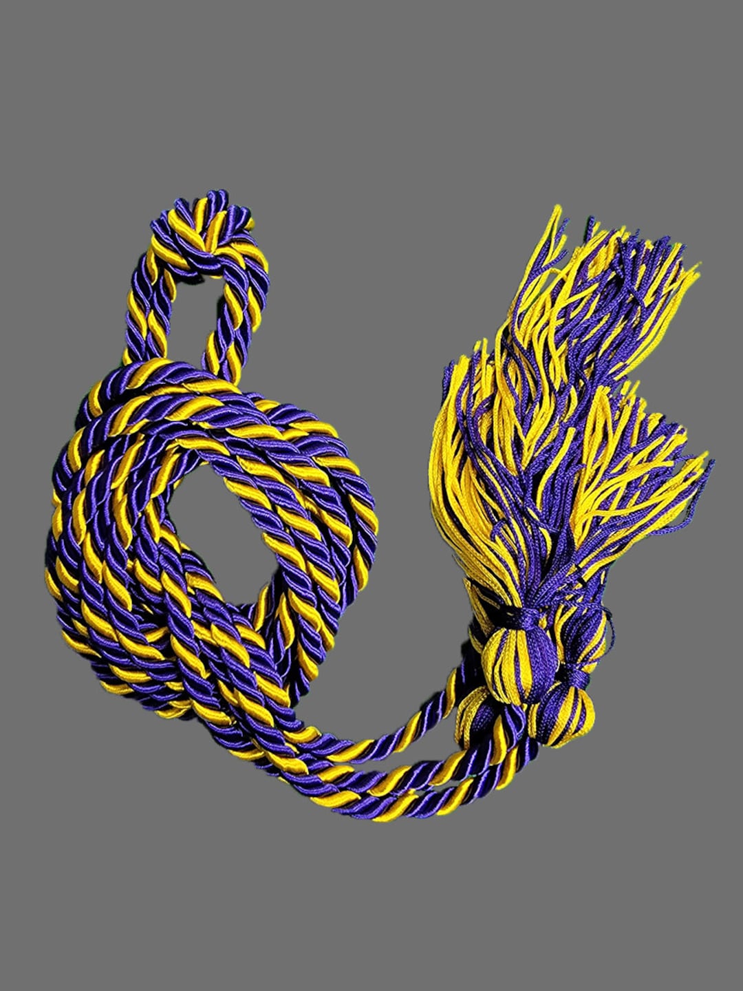 Graduation Cord / Honor Cords Intertwined Purple and Gold - Etsy