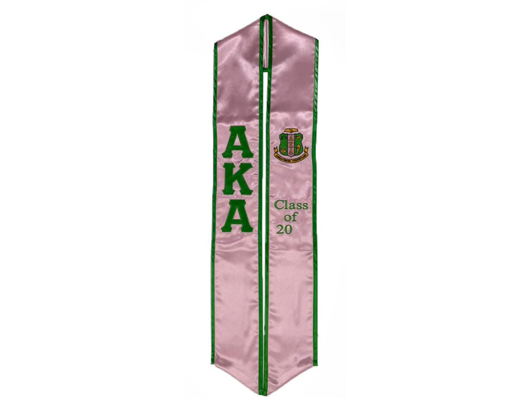 Alpha Kappa Alpha Graduation Sash Stole - Etsy
