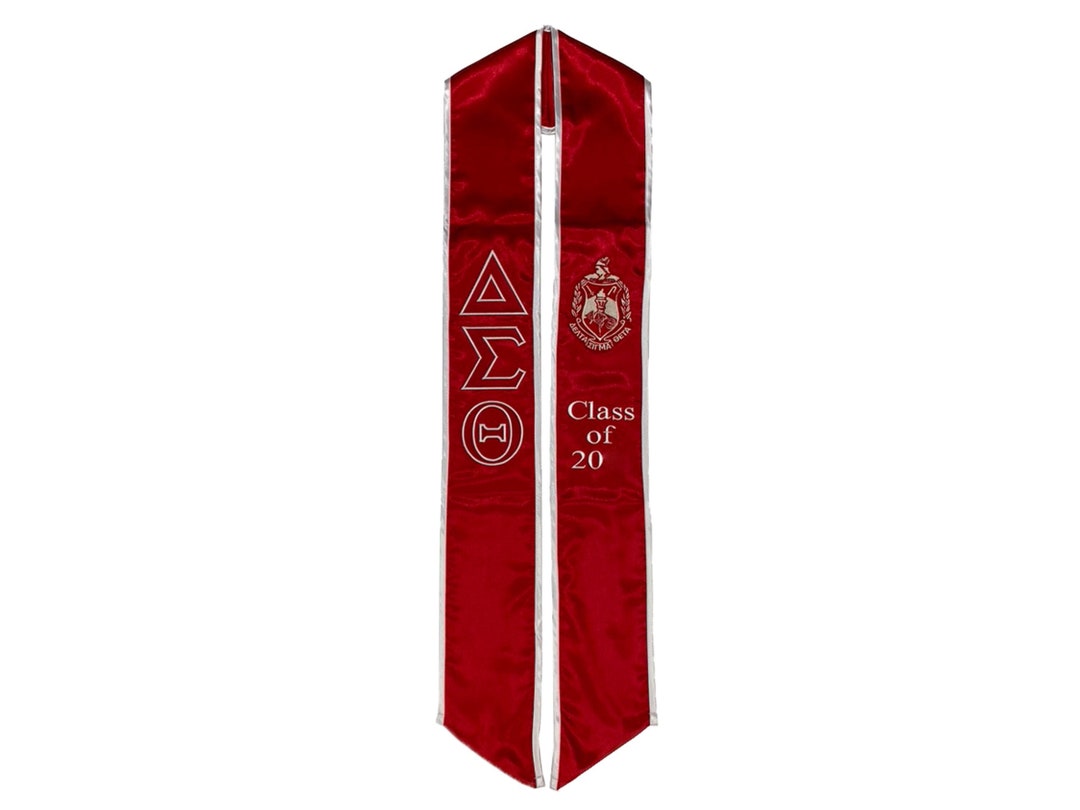 Delta Sigma Theta Graduation Sash Stole - Etsy