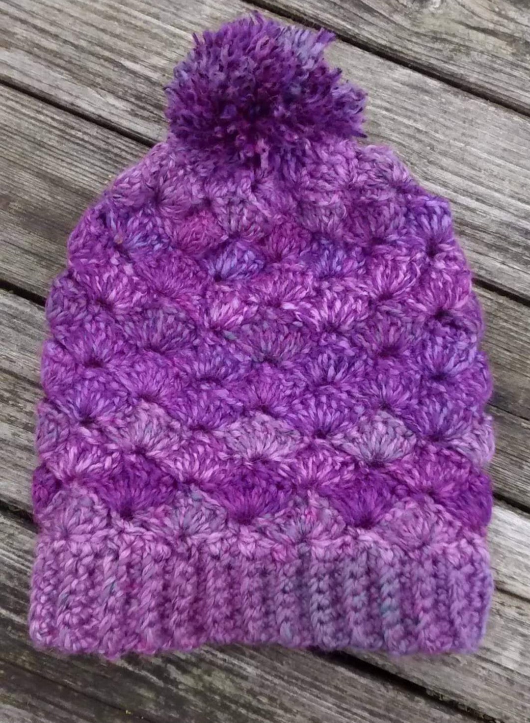 Shell Stitch Girls Bobble Beanie - Etsy
