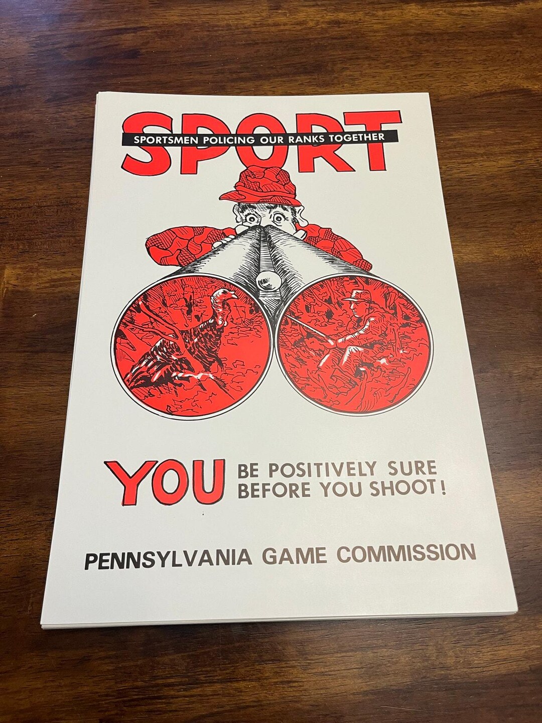 Vintage Hunting Poster- You Be Positively Sure - Etsy