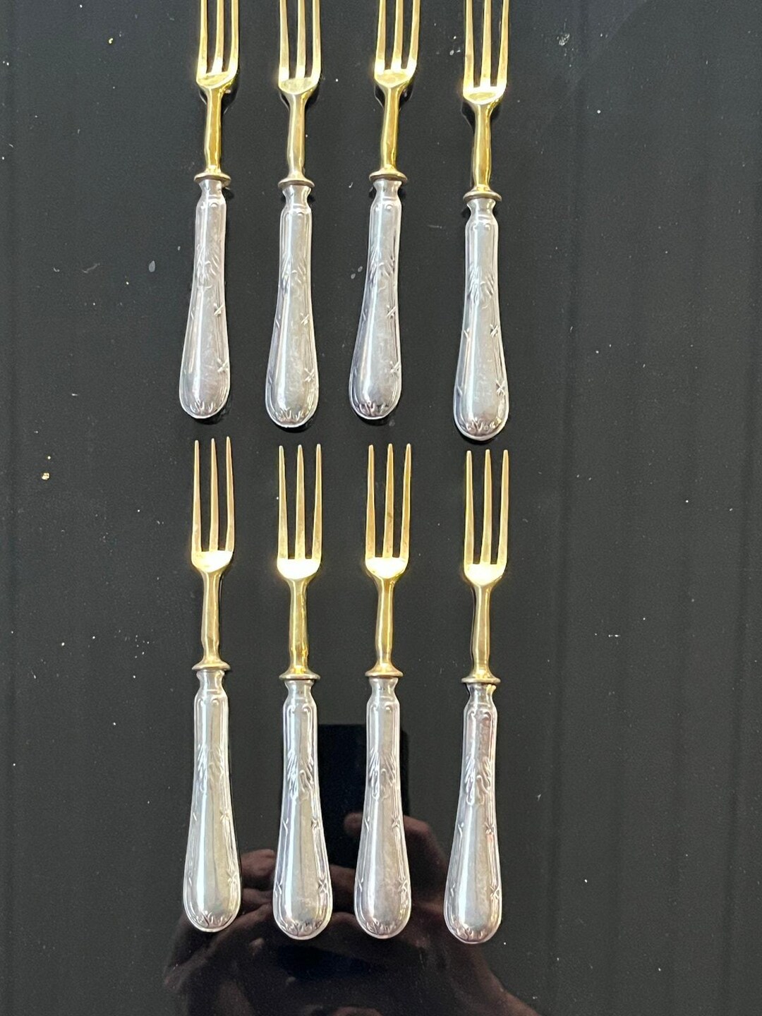Vintage Silverplate Forks- Set of 8 - Etsy