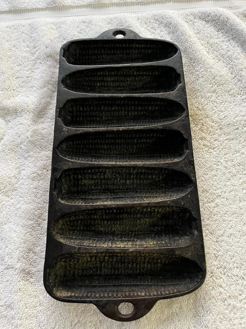 Vintage Wagner Ware Cast Iron Corn Cob Bread Pan 13” Antique USA - Etsy