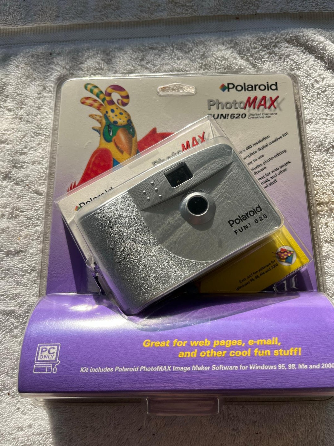 VTG Polaroid Photo Max Fun Digital 620 Point & Shoot Film Camera With ...