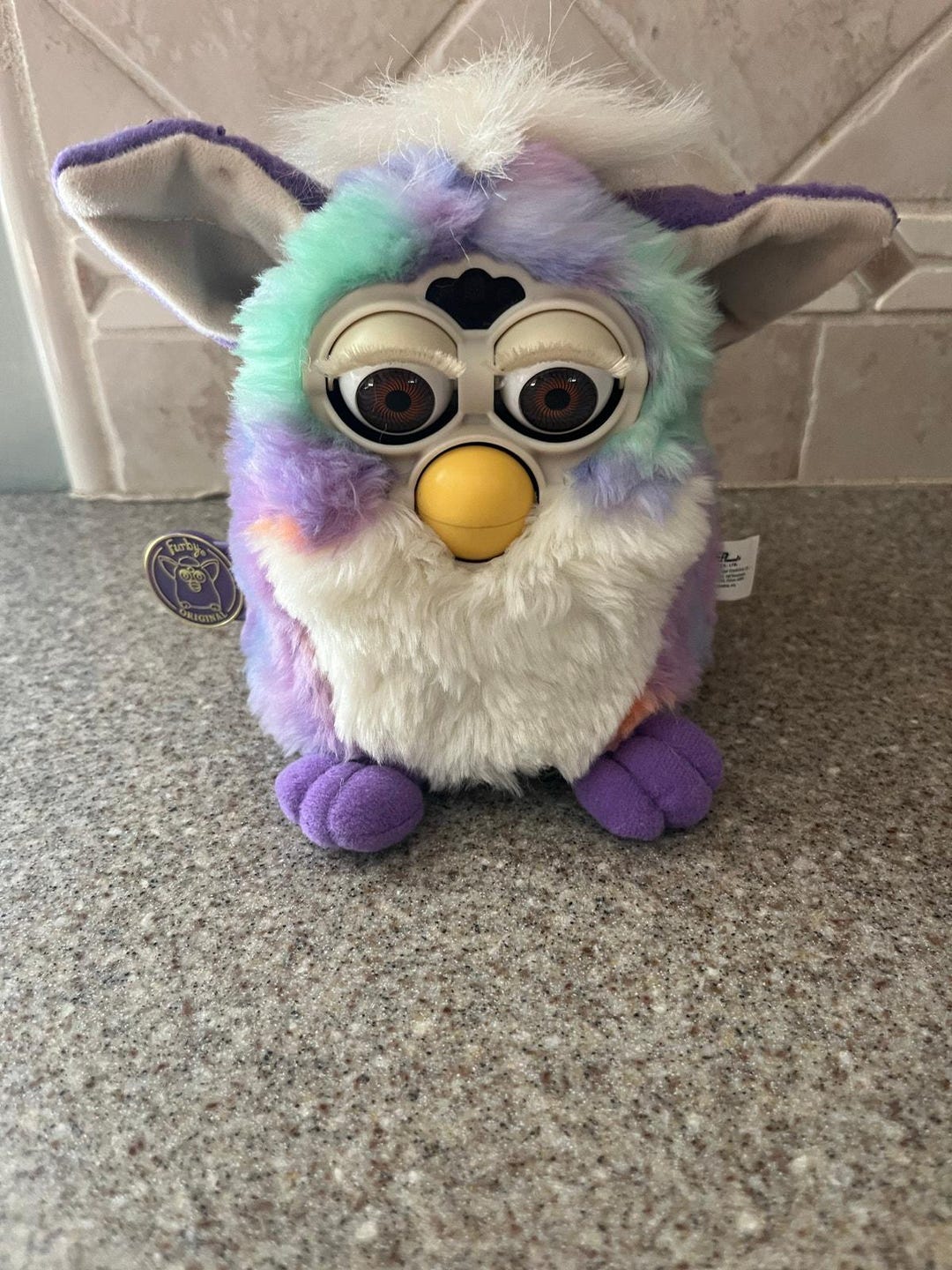 1999 Furby Tie-dye Pastel Rainbow 70-800 Rare Works With Tags - Etsy