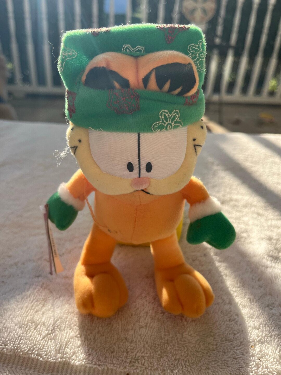 Garfield Vintage 8” Plush Russell Stover Christmas Elf-suction Cup-nwt ...