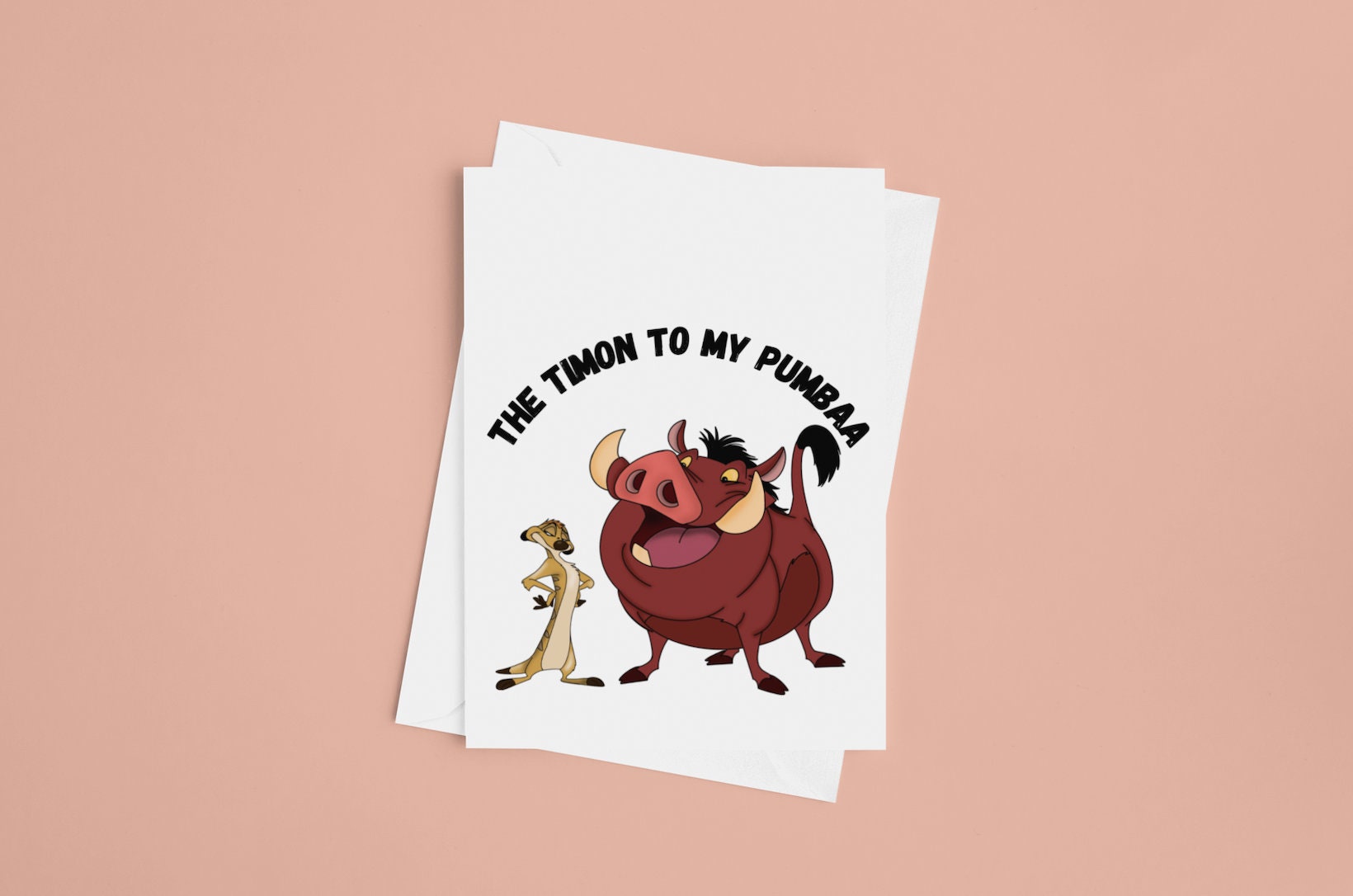 Timon and Pumbaa Instant Download Card - Etsy
