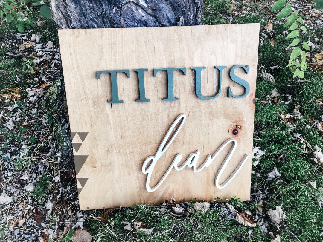 Name Sign for Baby's Room, Wooden Sign for Nursery, Custom Sign for ...