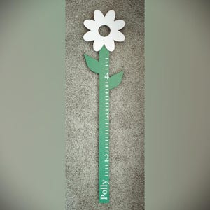 Flower Growth Chart for Kids - Boho Floral Height Ruler for Girls Room ...