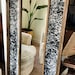 Full Length Hanging Hide Mirror, Cow Hide Mirror, Western Style Full ...