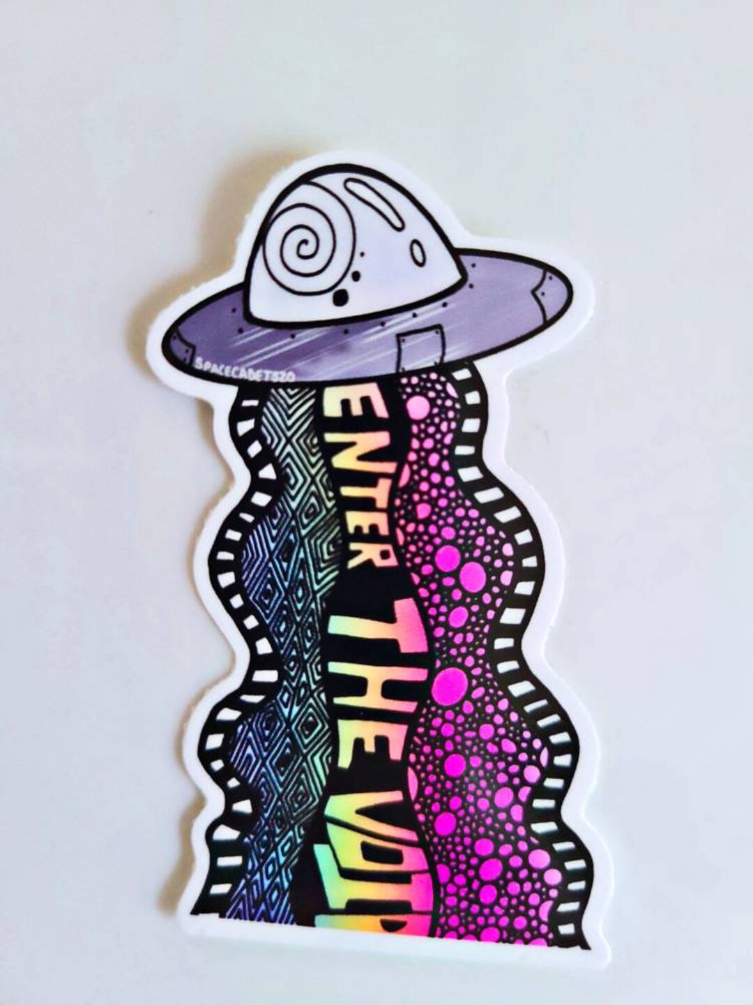 Enter the Void - UFO Alien Sticker - Trippy Stickers- Zentangle ...
