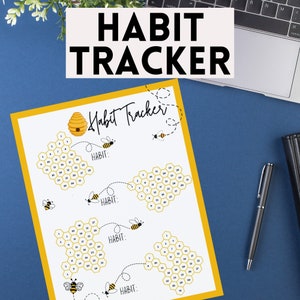 Honeycomb Habit Tracker 8.5x11 - Etsy