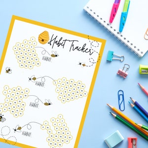 Honeycomb Habit Tracker 8.5x11 - Etsy