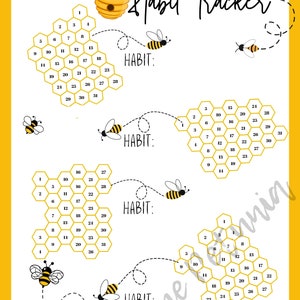 Honeycomb Habit Tracker 8.5x11 - Etsy