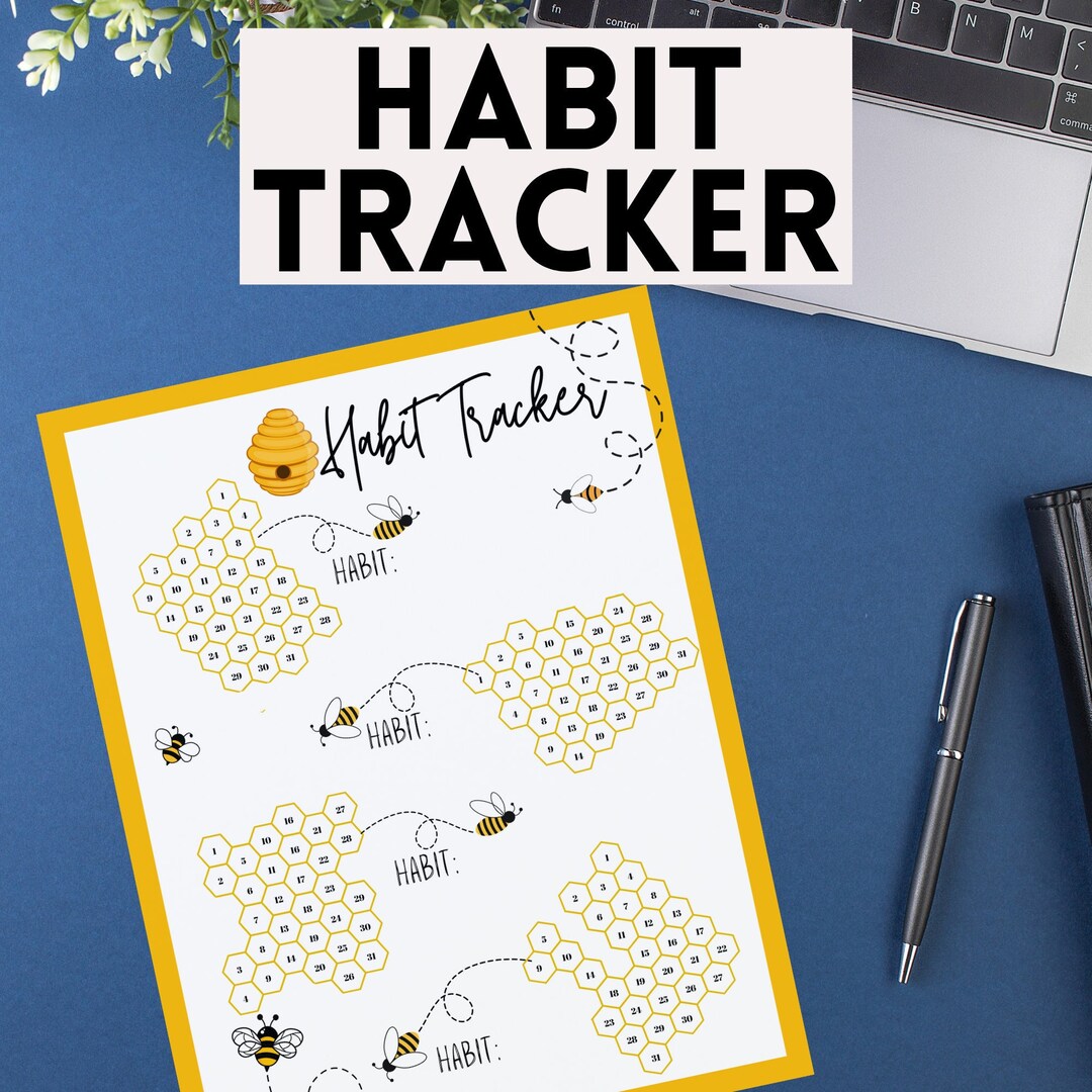Honeycomb Habit Tracker 8.5x11 - Etsy