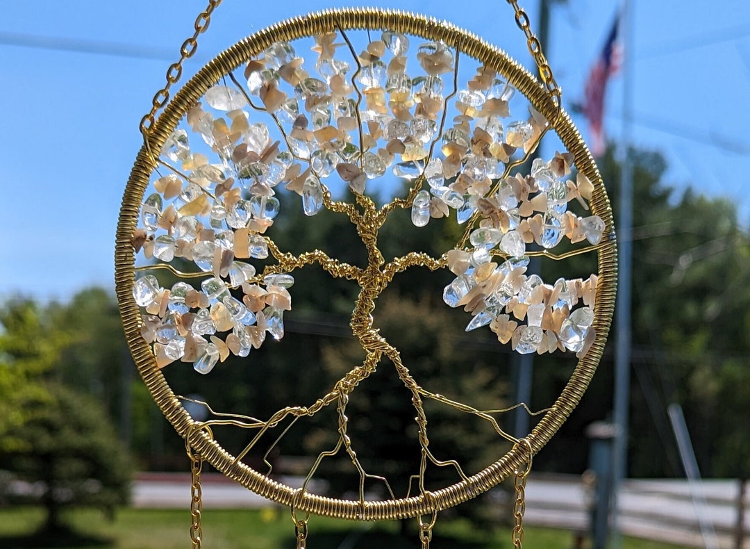 Opal Crystal October Birthstone Sun Catcher- Libra, Scorpio, Handmade ...