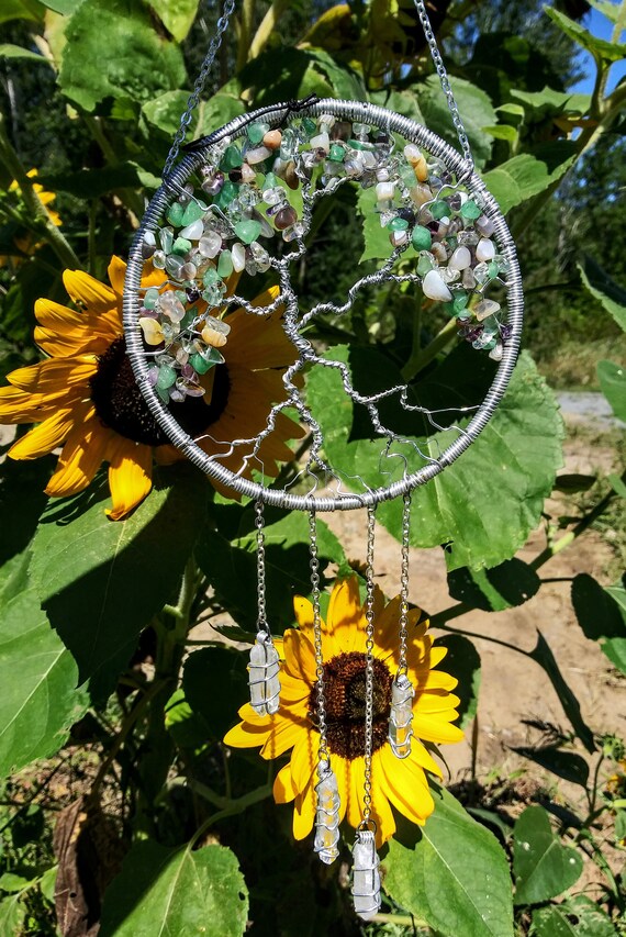 Seasonal Spring Tree of Life Crystal Sun Catcher Handmade | Etsy