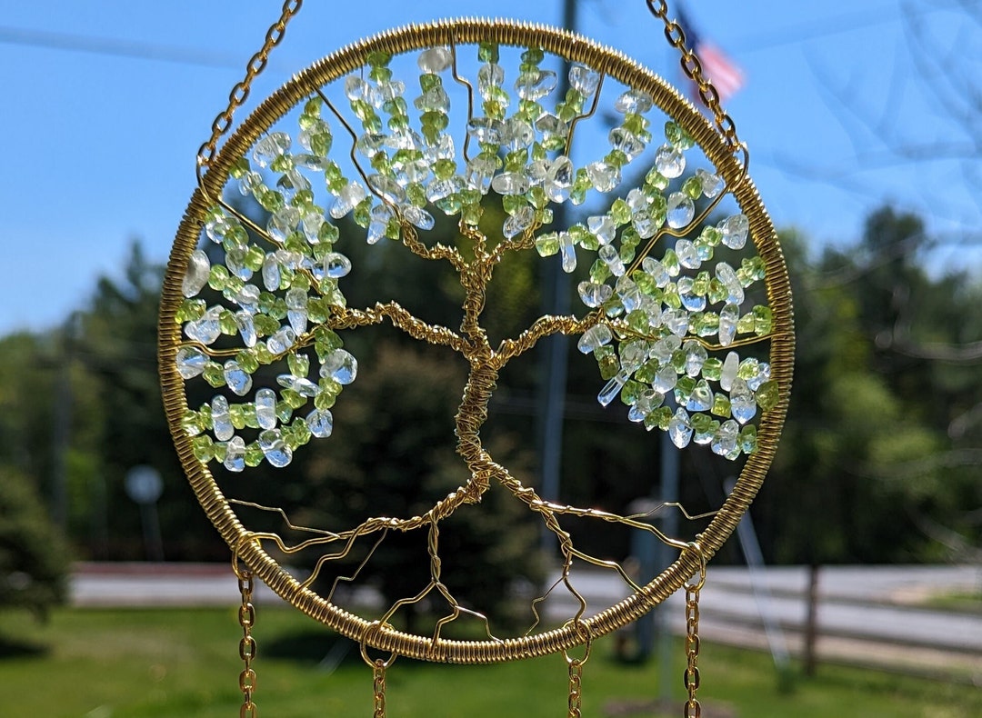 Peridot Crystal August Birthstone Sun Catcher- Leo, Virgo, Handmade ...