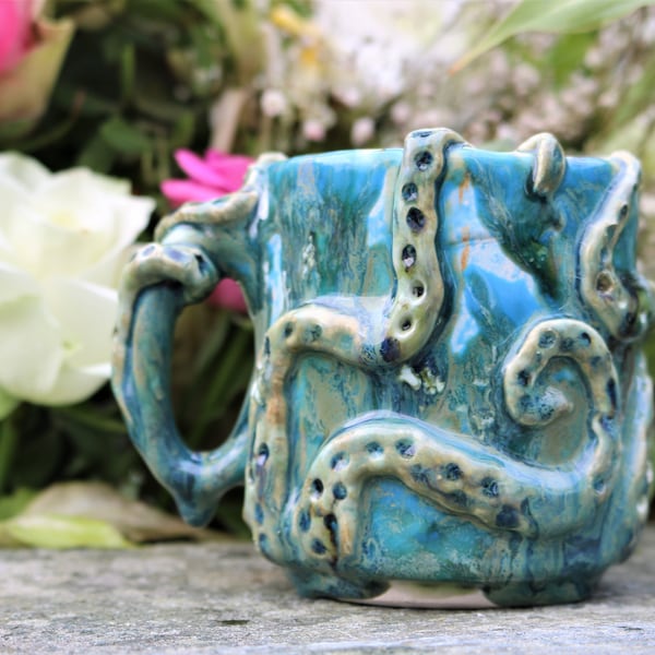 Octopus Mugs - Etsy