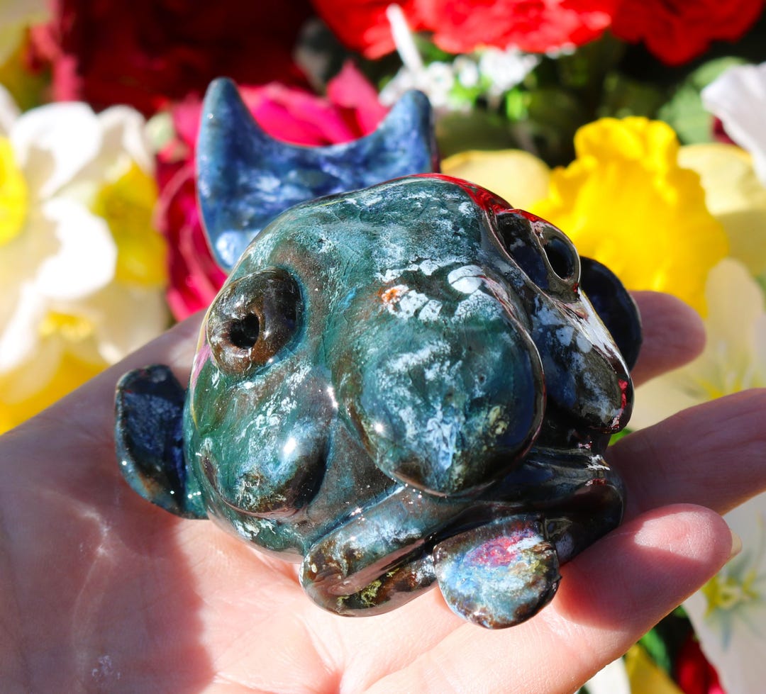 Hand Made Ceramic Blob Fish With Textured Glaze, Blobfish, Blob Fish ...