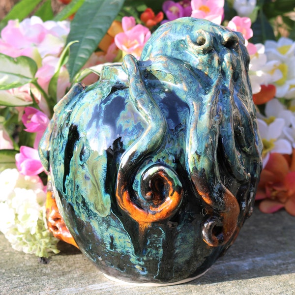 Ceramic Octopus Vase - Etsy