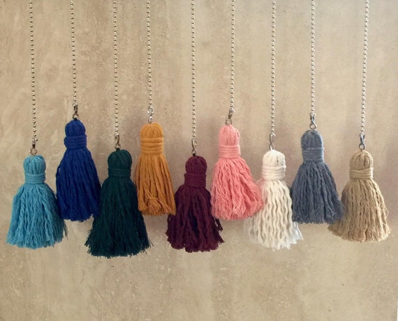 Tassel Ceiling Fan/ Light Pull Natural Finish each with | Etsy