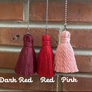 Tassel Ceiling Fan/ Light Pull, Smooth Finish Each With 8" of Ball ...