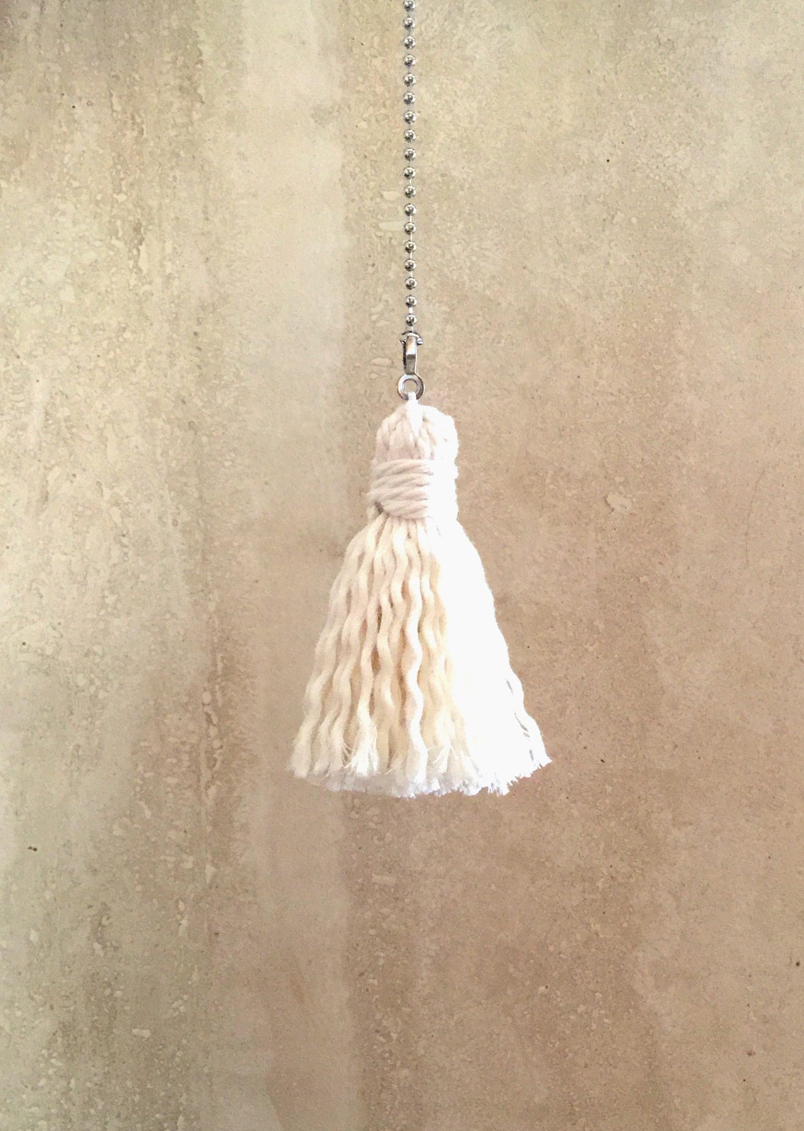 Tassel Ceiling Fan/ Light Pull Natural Finish each with | Etsy