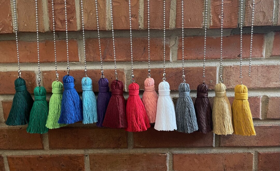 Tassel Ceiling Fan/ Light Pull, Smooth Finish Each With 8" of Ball ...