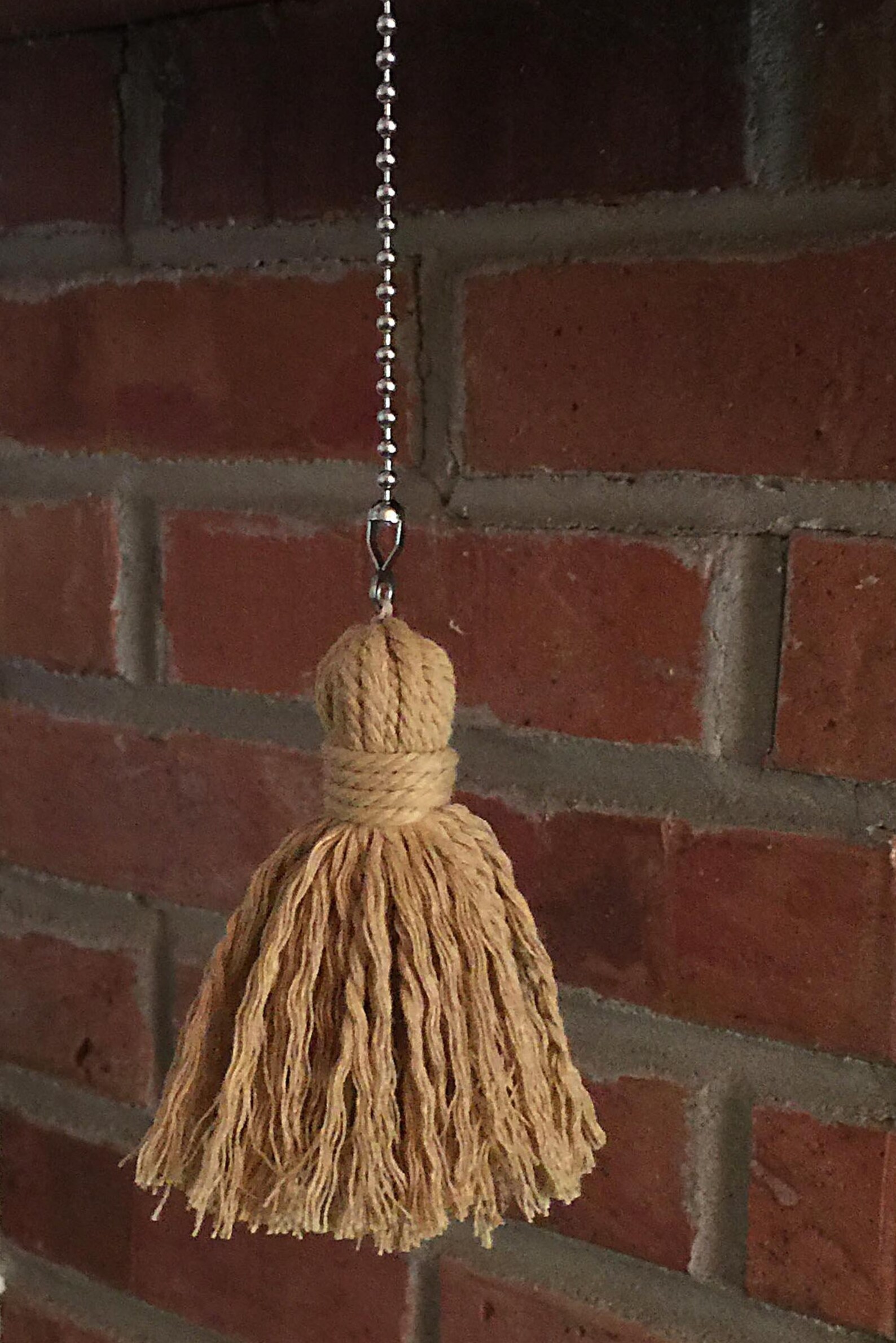 Tassel Ceiling Fan/ Light Pull Natural Finish each with | Etsy