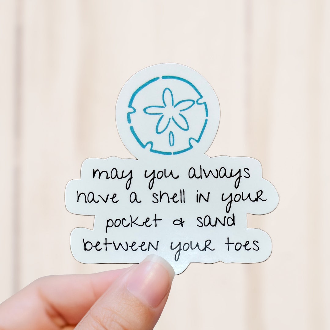 Shell in Your Pocket Sticker, Quote Vinyl Decal, Vinyl Sticker - Etsy