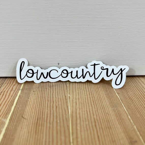 Lowcountry Script Sticker Vinyl Decal Vinyl Sticker | Etsy
