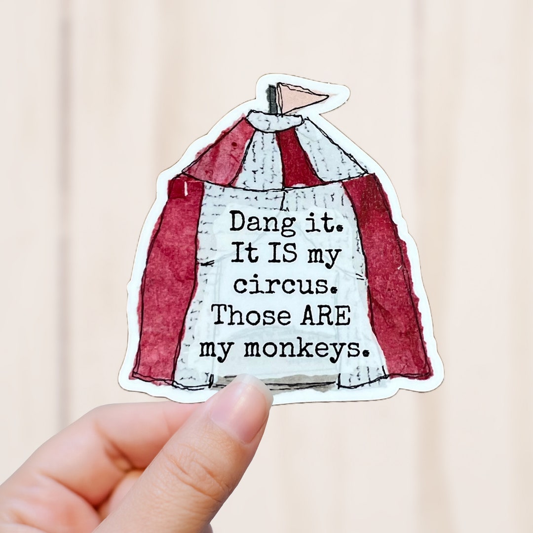 My Circus Collage Sticker, Vinyl Decal, Vinyl Sticker - Etsy