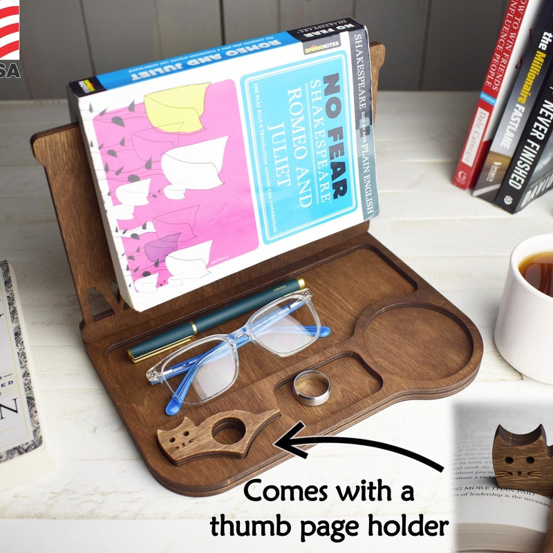 Book Reading Stand Wood - Etsy