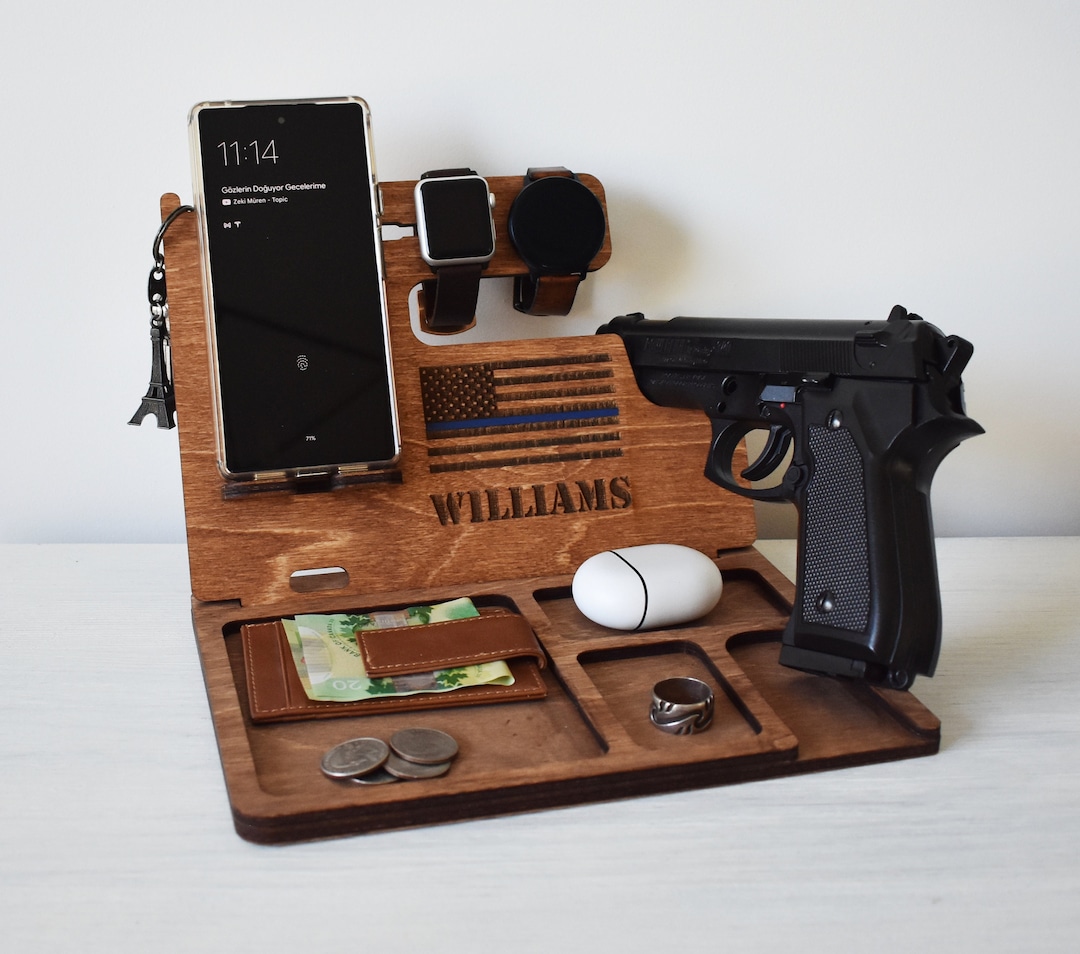 Wooden Docking Station, Police Officer Docking Station, Wood Stand for ...