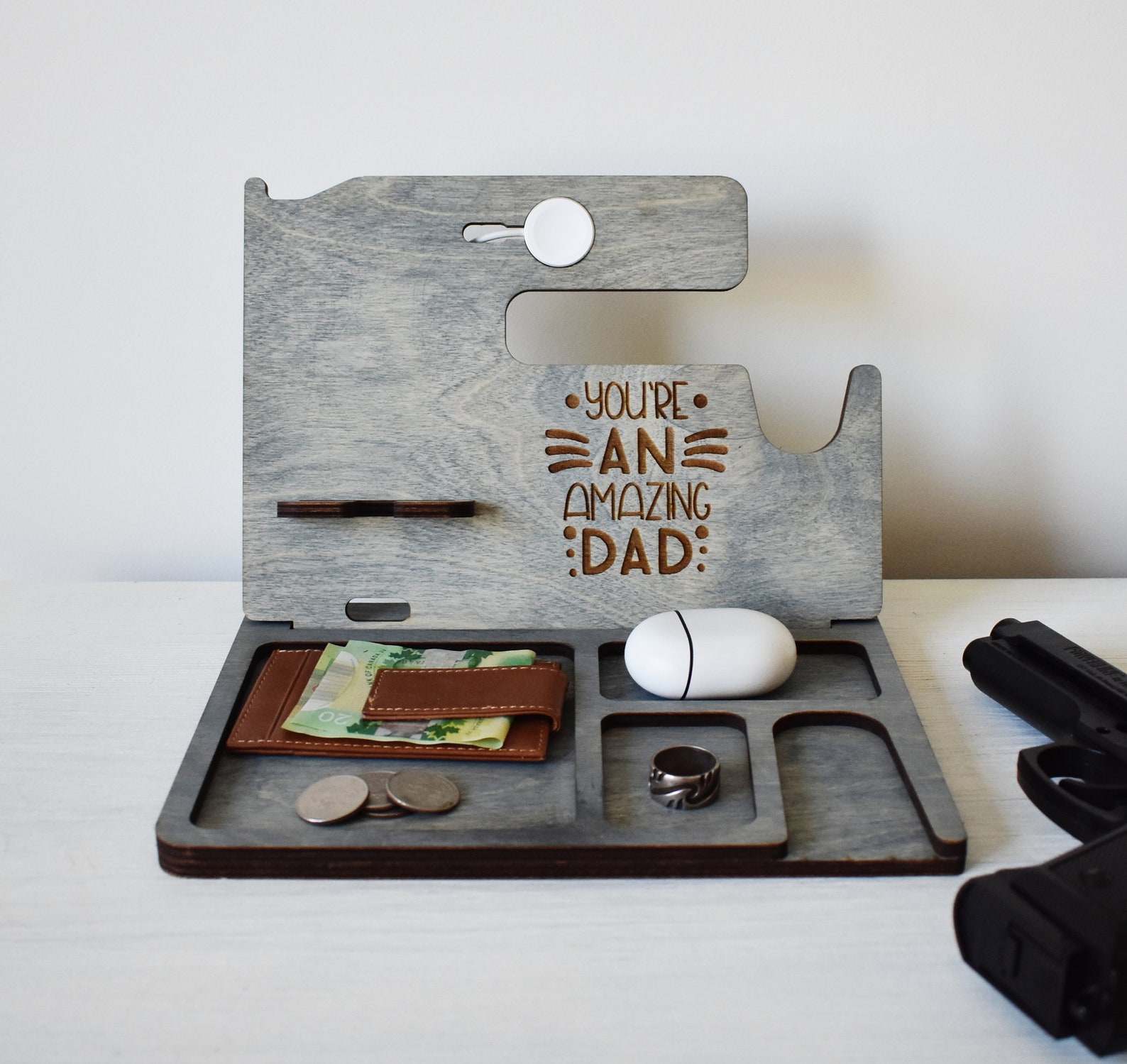 Wooden Docking Station Police Officer Docking Station Wood - Etsy