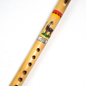 NEW ! Authentic Flute, Andean Flute , Musical Toy, Bamboo ,handpainted ...