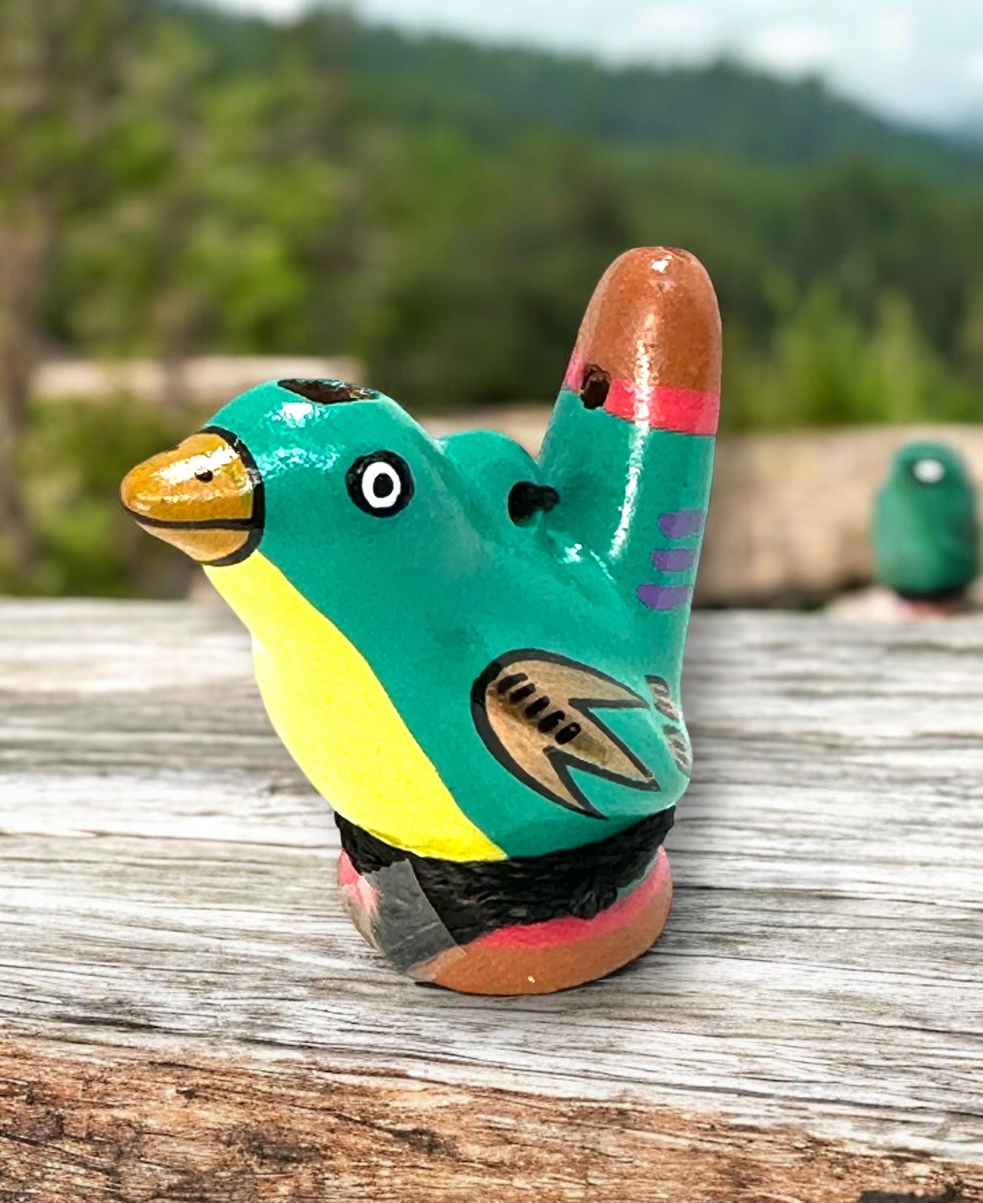 Bird Whistle Ceramic, Water Bubble Whistle Bird ,gold Spanned Wing ...