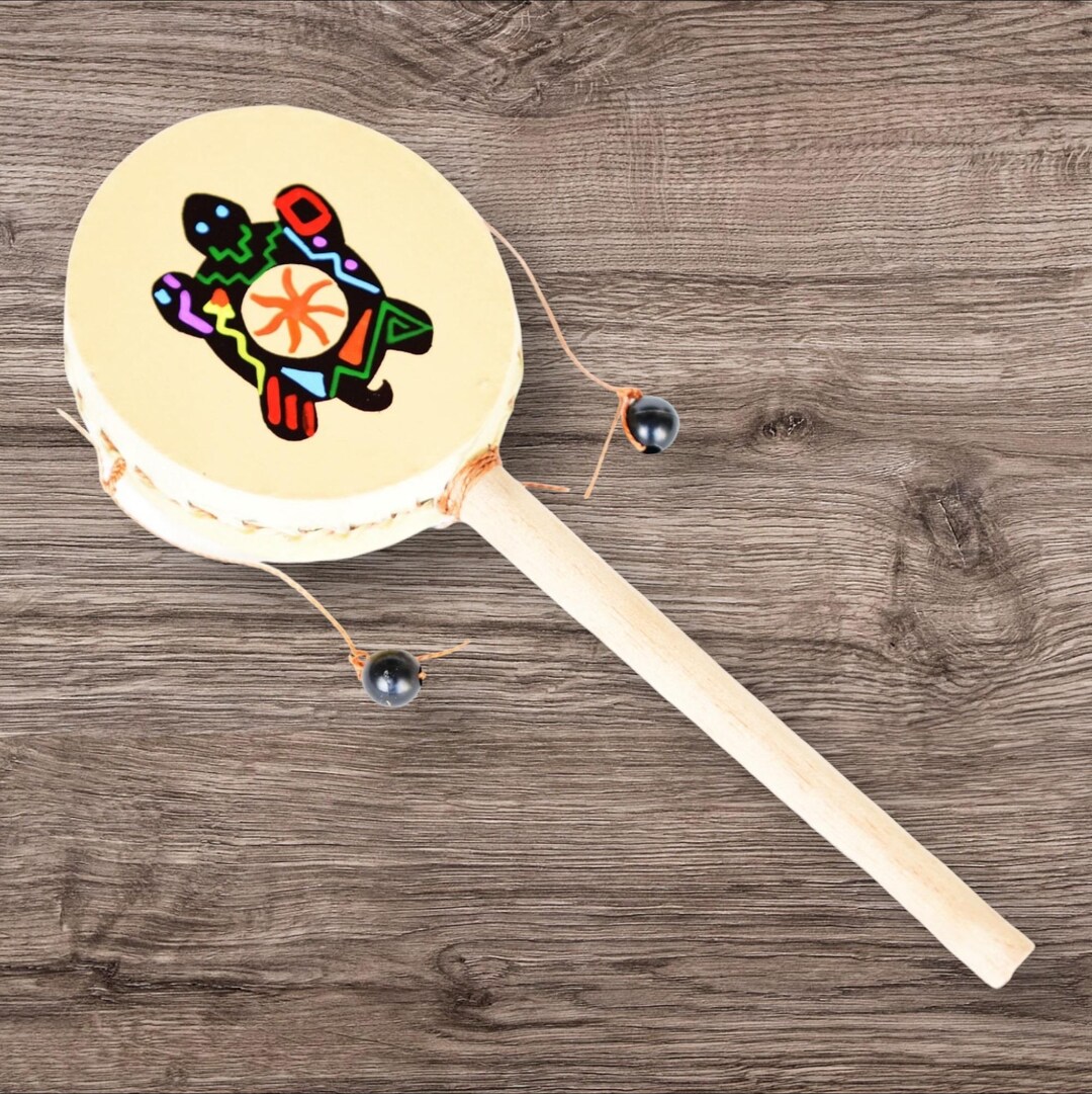 New!authentic Spinning Drum Handmade, Native Toy, Turtle, Wildhorse ...