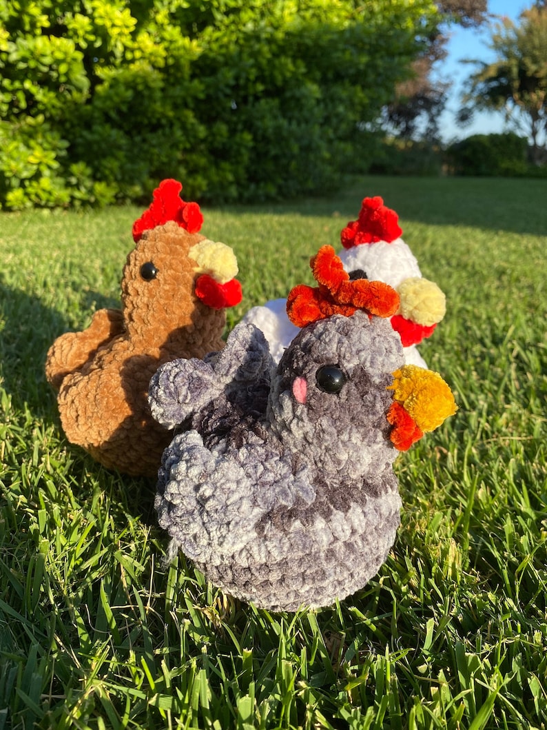 Chicken Crochet Plushie - Etsy
