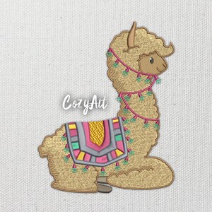 DIGITAL: 20% OFF Cute Lamas Bundle - Pack of 7 Embroidery Designs (3 ...