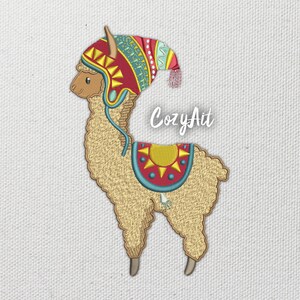 DIGITAL: 20% OFF Cute Lamas Bundle - Pack of 7 Embroidery Designs (3 ...