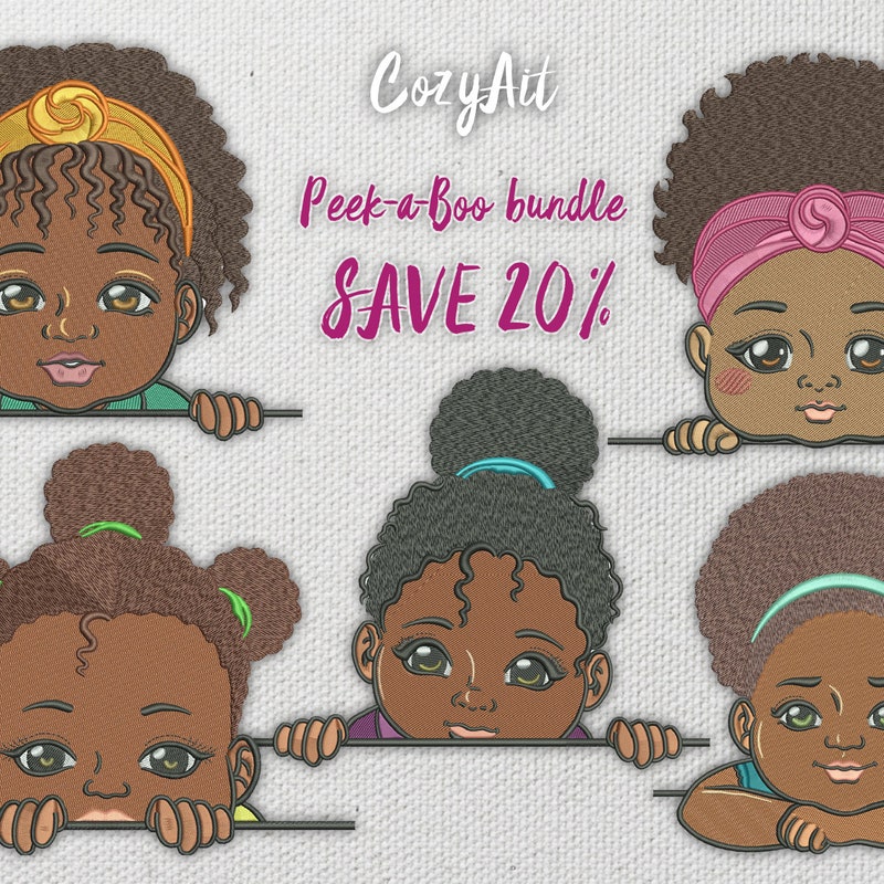 Peeker Embroidery Designs - Etsy