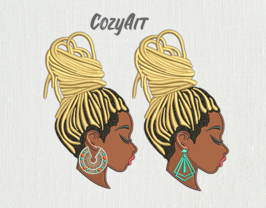 DIGITAL: Beautiful Woman With Dreadlocks High Hairstyle in Two ...