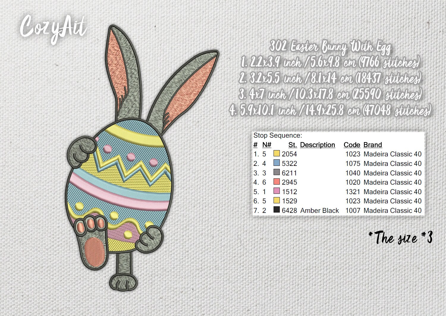 DIGITAL: The Easter Bunny Carries an Easter Egg to Hide It 4 | Etsy