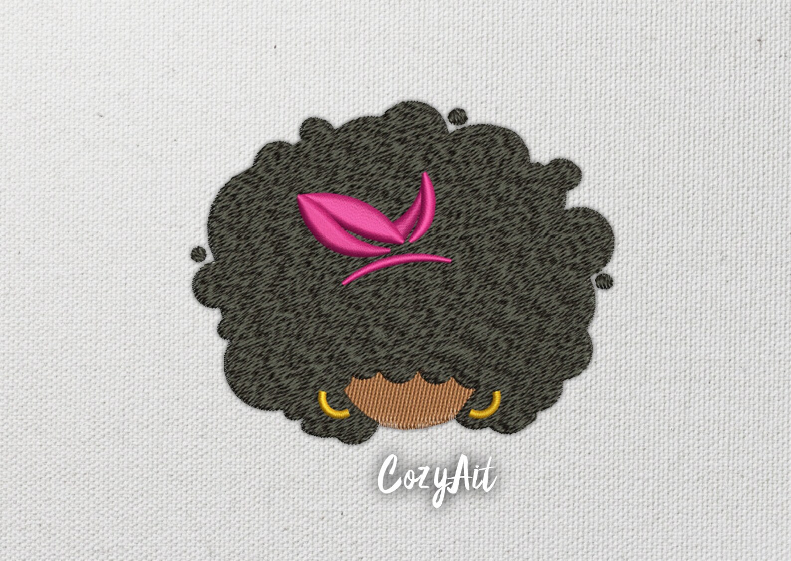 DIGITAL: Set of 3 Designs Girls With Afro Hair Embroidery - Etsy