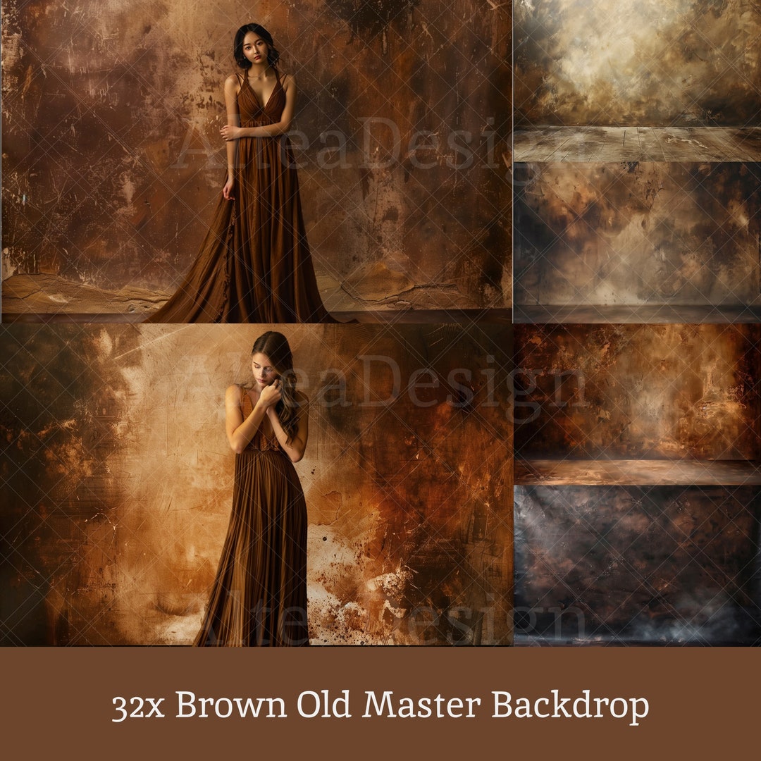 32x Brownold Master Backdrops | Classic Vintage Backgrounds | Maternity ...