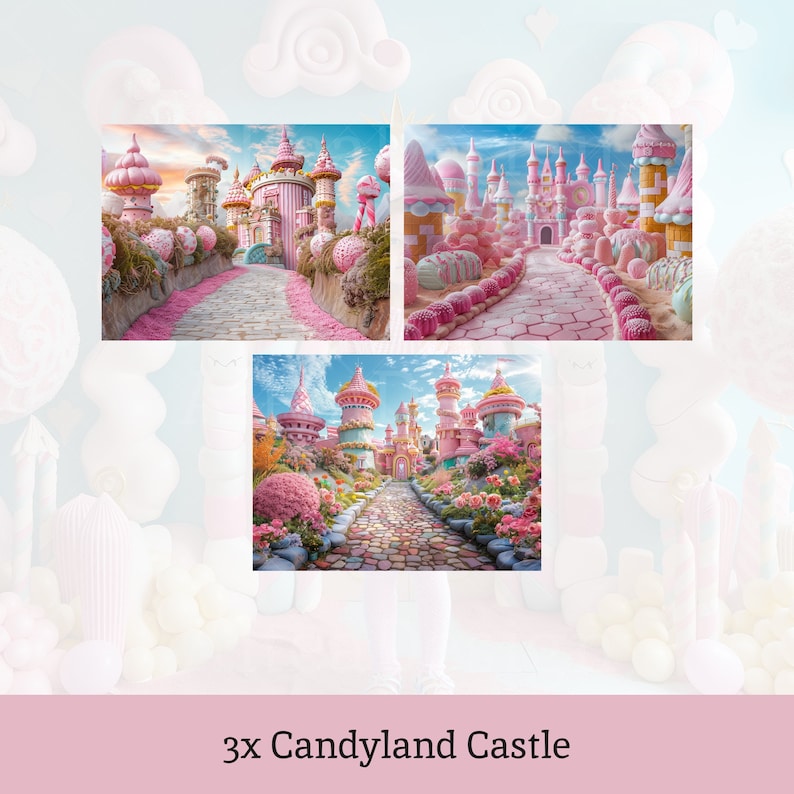 17x Fantasy Candyland Backdrop | Castle Store Street Digital ...