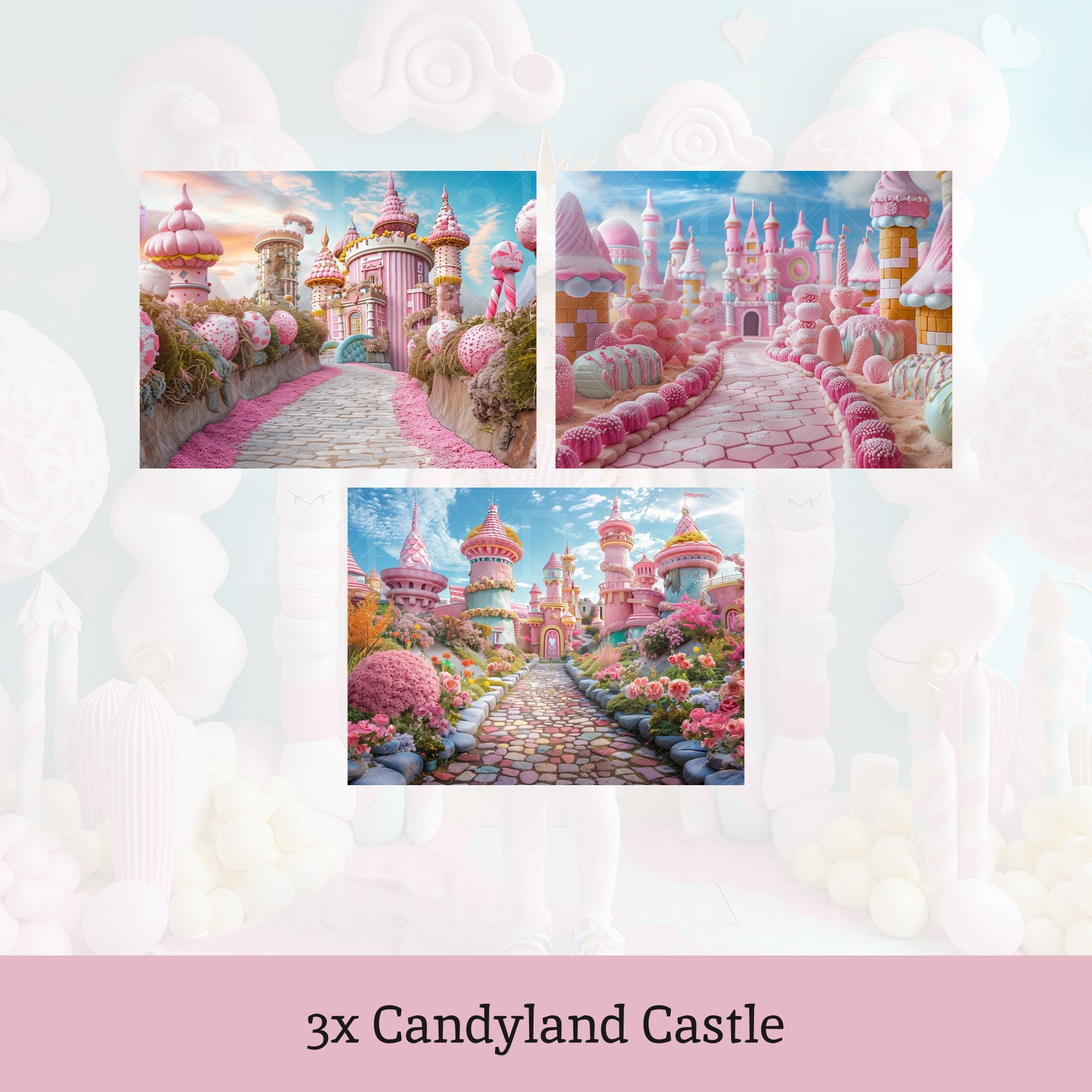 17x Fantasy Candyland Backdrop | Castle Store Street Digital ...
