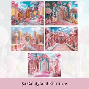 17x Fantasy Candyland Backdrop | Castle Store Street Digital ...